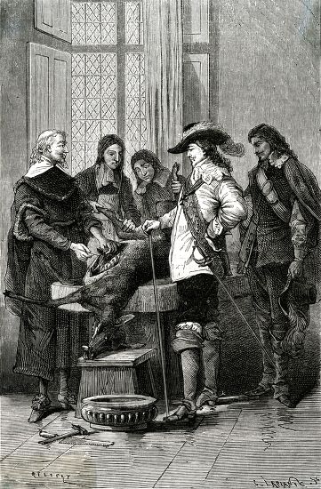 William Harvey English Physician Anatomist Explains Editorial Stock ...