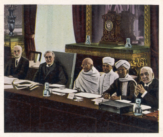Gandhi Round Table Conference London Discuss Editorial Stock Photo ...