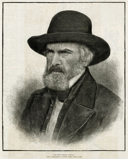 Thomas Carlyle Scottish Philosopher Historian 1795 Editorial Stock ...