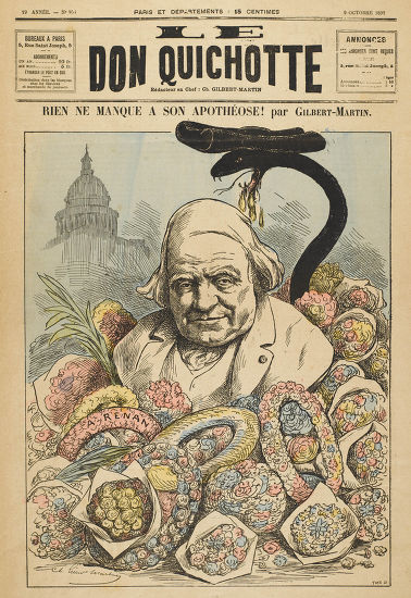 Ernest Renan French Philosopher Specialising Religious Editorial Stock ...