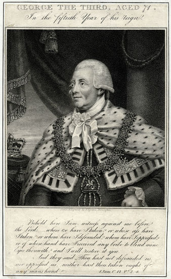 George Iii England 1809 1738 1820 Editorial Stock Photo - Stock Image ...