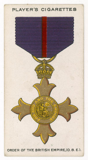 Order British Empire Obe 1927 Editorial Stock Photo - Stock Image ...