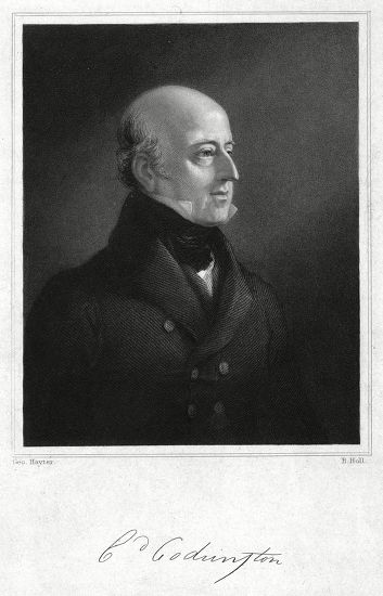 Sir Edward Codrington British Naval Commander Editorial Stock Photo ...