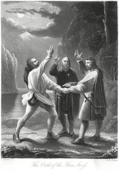 Oath Rutli Grutli Taken By Swiss Editorial Stock Photo - Stock Image ...