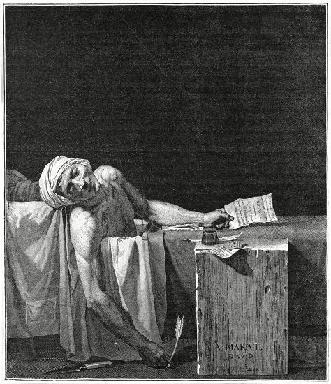 Extremist Marat Murdered His Bath By Editorial Stock Photo - Stock ...