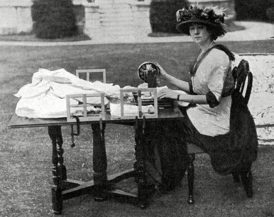 Duchess Westminster Busy Her Sewing Machine Editorial Stock Photo ...
