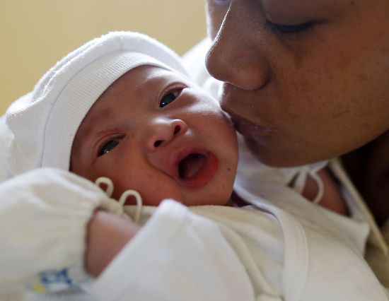 Filipino Mother Holds Her Newborn Baby Editorial Stock Photo - Stock ...