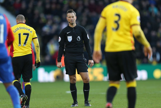 Referee Mark Clattenburg During Premier League Editorial Stock Photo ...