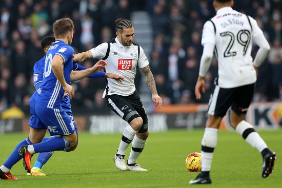 Bradley Johnson Derby County Action Against Editorial Stock Photo ...