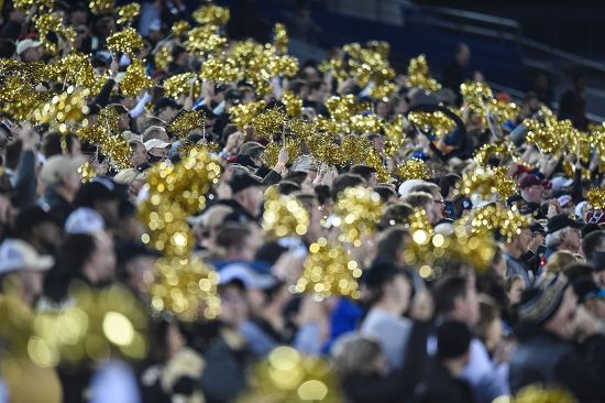 Wake Forest Fans Waver Flags During Editorial Stock Photo - Stock Image ...