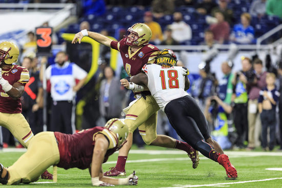 Maryland Terrapins Defensive Lineman Cavon Walker Editorial Stock Photo ...