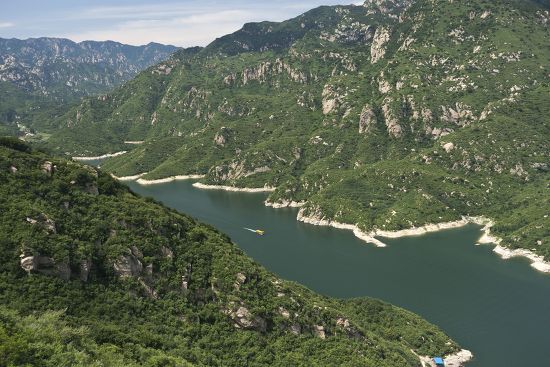 Aerial View Reservoir Qinglong Gorge Tourist Editorial Stock Photo ...