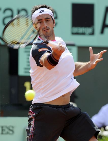 Potito Starace Italy Returns Novak Djokovic Editorial Stock Photo ...
