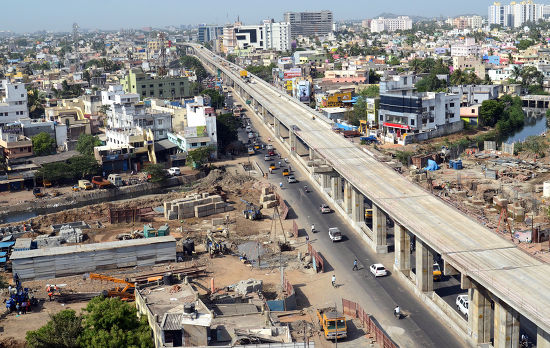 General View Portion Elevated Metro Rail Editorial Stock Photo - Stock ...