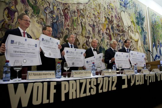 Winners 2012 Wolf Prizes Science Display Editorial Stock Photo - Stock ...