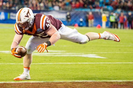 Virginia Tech Fullback Sam Rogers 45 Editorial Stock Photo - Stock ...