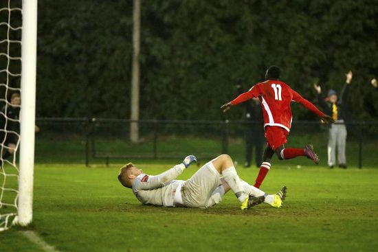 Merstham Forward Dan Hector Celebrates His Editorial Stock Photo ...
