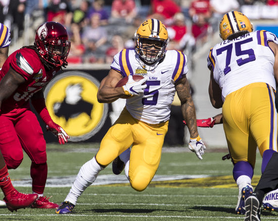 Lsu Tigers Running Back Derrius Guice Editorial Stock Photo - Stock ...