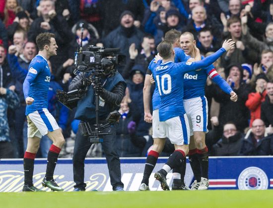 Kenny Miller Rangers Celebrates Scoring Opening Editorial Stock Photo ...
