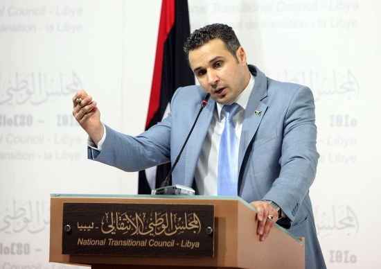 Spokesman Libyan National Transitional Council Ntc Editorial Stock ...