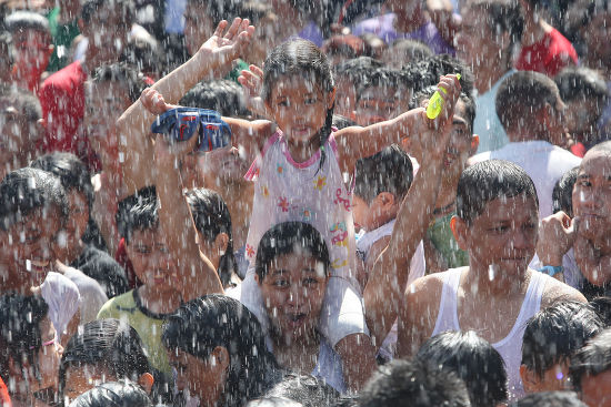 Filipino Feast Day Celebrants Doused Water Editorial Stock Photo ...