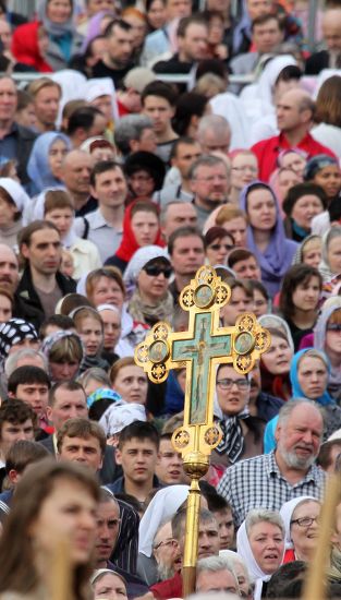 Russian Orthodox Christians Join Mass Prayer Editorial Stock Photo ...
