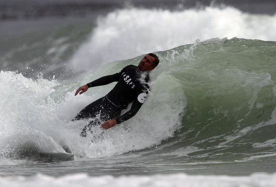 Wayne Monk Wipes Out During South Editorial Stock Photo - Stock Image ...