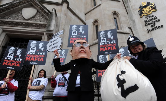 Protester Wearing Mask James Murdoch Demonstrates Editorial Stock Photo ...