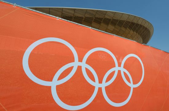 Olympic Rings On Sign Outside Velodrome Editorial Stock Photo - Stock ...