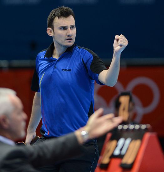 Romanias Adrian Crisan Celebrates Point His Editorial Stock Photo ...