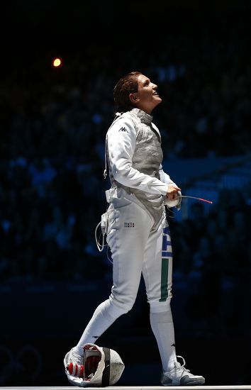 Italys Arianna Errigo Celebrates Her Victory Editorial Stock Photo ...