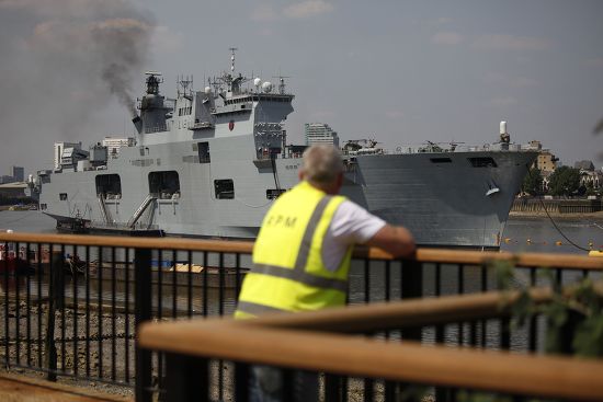 Man Looks Hms Ocean British War Editorial Stock Photo - Stock Image ...