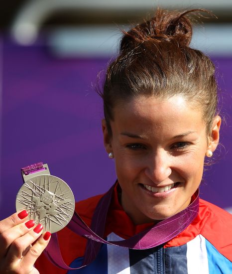 Britains Elizabeth Armitstead Poses Her Silver Editorial Stock Photo ...