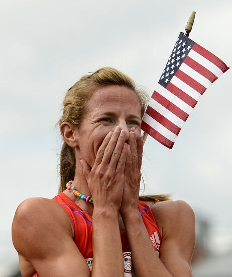 Morgan Uceny Reacts After Crossing Finish Editorial Stock Photo - Stock ...