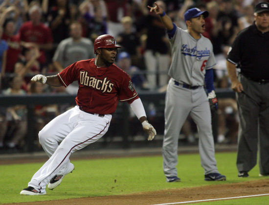 Arizona Diamondbacks Justin Upton Holds He Editorial Stock Photo ...