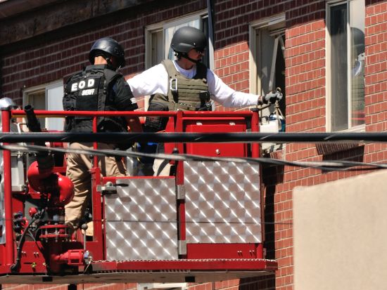Officers Place Explosive Device One Rooms Editorial Stock Photo - Stock ...