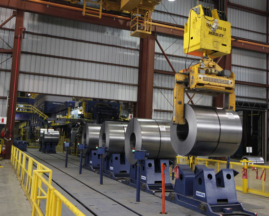 Rolled Steel Hoisted By Crane After Editorial Stock Photo - Stock Image ...