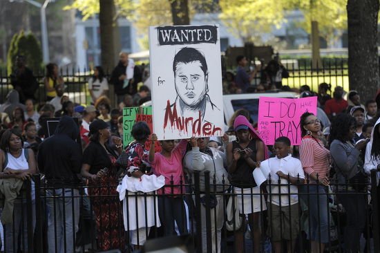 Protester Holds Sign Rendering George Zimmerman Editorial Stock Photo ...