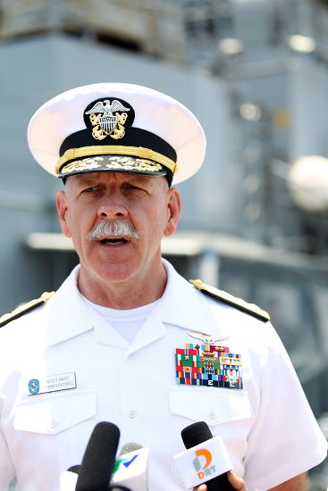 Seventh Fleet Commander Vice Admiral Scott Editorial Stock Photo ...