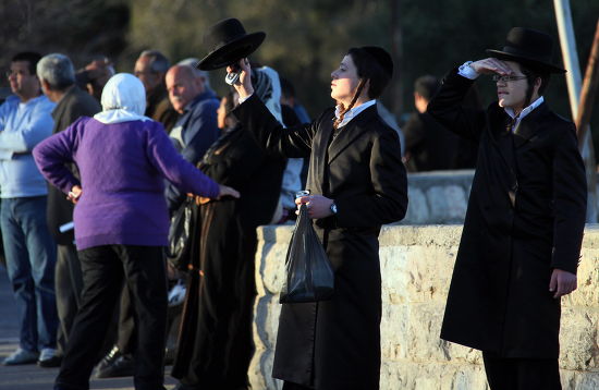 Ultraorthodox Jewish Young Men Stand Near Editorial Stock Photo - Stock ...