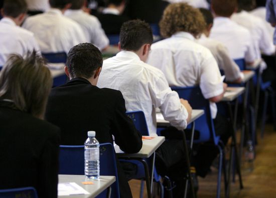 Gcse Examinations Gcse Students Sitting Their Editorial Stock Photo ...