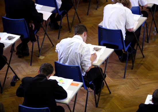 Gcse Examinations Gcse Students Sitting Their Editorial Stock Photo ...