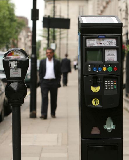Parkeon Celebrates Golden Anniversary Parking Meter Editorial Stock ...