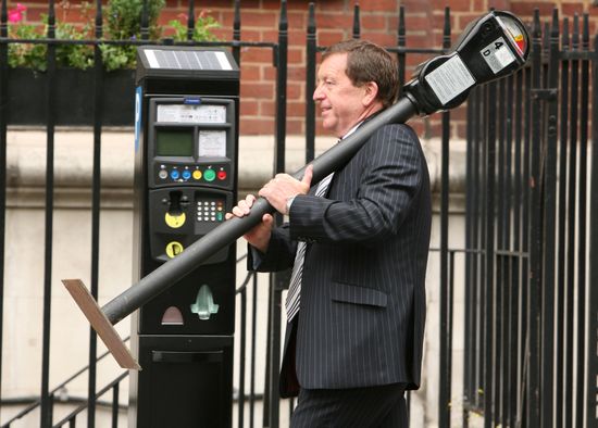 Parkeon Celebrates Golden Anniversary Parking Meter Editorial Stock ...