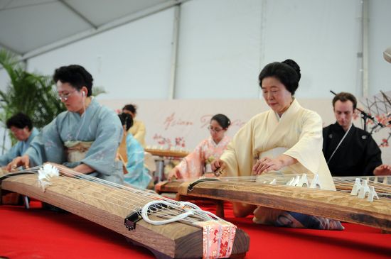 Koto Traditional Japanese Music Instrument Played Editorial Stock Photo ...