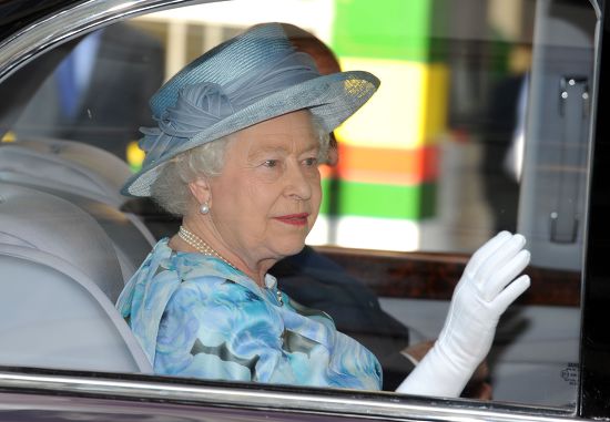 Britains Queen Elizabeth Ii Waves Her Editorial Stock Photo - Stock ...