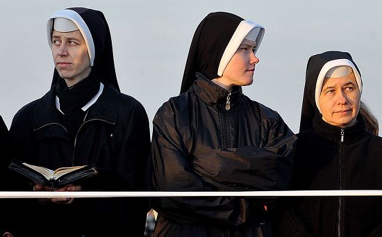 Nuns Attend Holy Mass Celebrated By Editorial Stock Photo - Stock Image ...