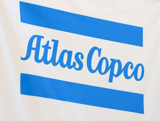 Company Logo Atlas Copco Company Bauma Editorial Stock Photo - Stock ...