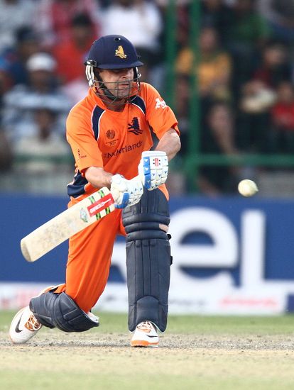 Netherlands Cricketer Peter Borren Plays Shot Editorial Stock Photo ...