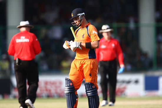 Netherlands Cricketer Tom Cooper Walks Back Editorial Stock Photo ...
